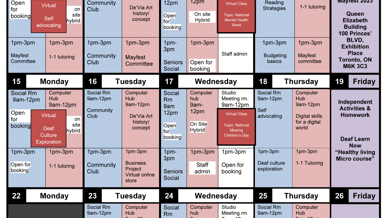 DAUP Classes | Durham Deaf Services